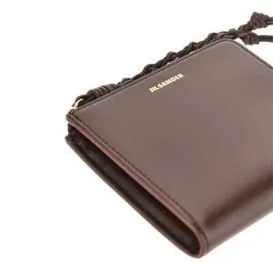 JIL SANDER Tangle' Leather Zippered Cardholder
