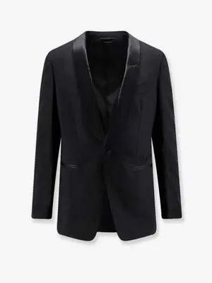 TOM FORD Tuxedo Wool Blazer - Black