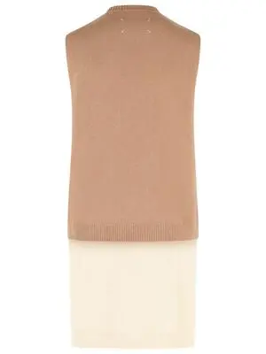MAISON MARGIELA Beige Virgin Wool Vest