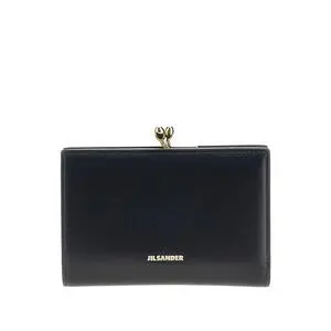 JIL SANDER Goji' Small Leather Wallet - Black