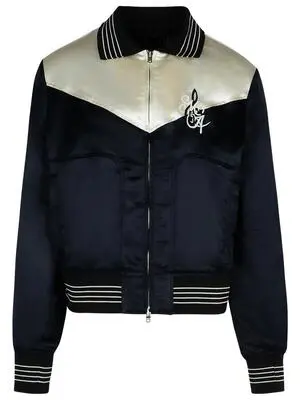 Amiri Music' Polyester Blend Bomber Jacket - Black