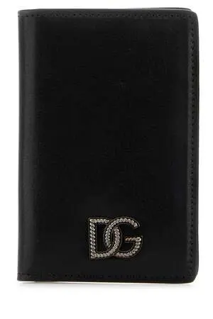 Dolce & Gabbana Leather Card Holder - Black