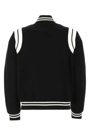 Saint Laurent Wool Blend Bomber Jacket