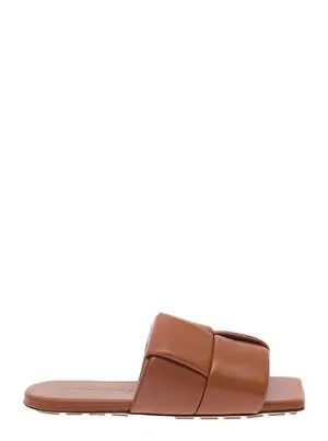 Bottega Veneta Flat Mules - Brown