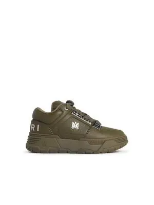 Amiri Metallic Ma-1' Thyme Leather Sneakers