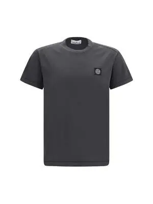 Stone Island Logo Patch T-shirt - Gray