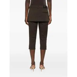 Acne Studios Layered Cropped Trousers - Brown