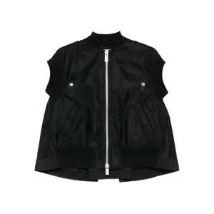 Sacai Jackets Waistcoat & Gilets - Black