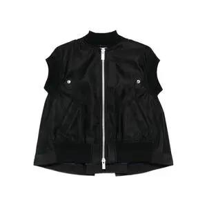 Sacai Jackets Waistcoat & Gilets - Black