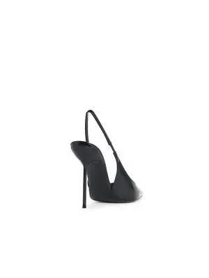Paris Texas Lidia' Leather Slingbacks - Black