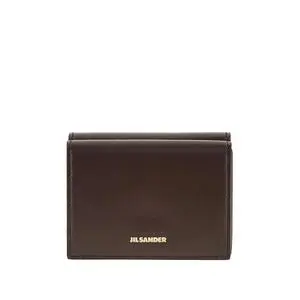 JIL SANDER Leather Mini Wallet - Brown