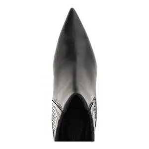 Attico Cheope Leather Ankle Boots - Black