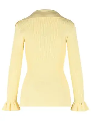 SELF-PORTRAIT Viscose Knit Top With Lacing