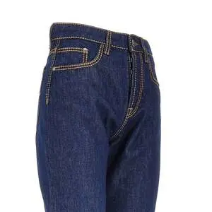 Versace Cotton Denim Jeans With Medusa Detail - Blue