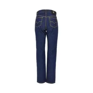 Versace Cotton Denim Jeans With Medusa Detail - Blue