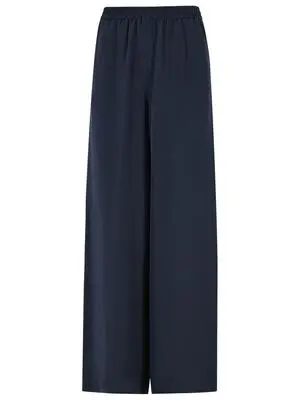MAX MARA Max Mara Navy Blue 'Volonta' Heavy Silk Soft Pants Women