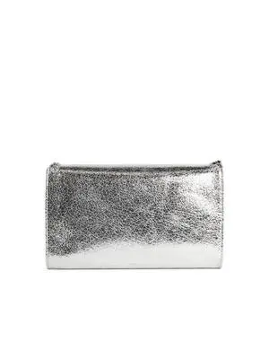 Stella McCartney Falabella Vegan Leather Wallet Bag - Silver