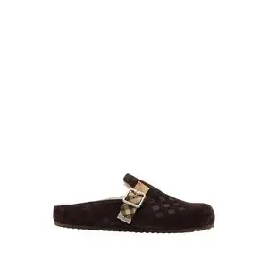 Burberry Urchin Shearling-lined Suede Clogs - Brown