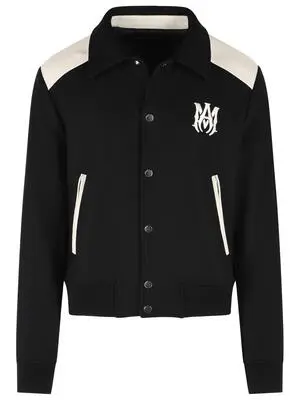 Amiri Ma Band' Virgin Wool Blend Jacket - Black