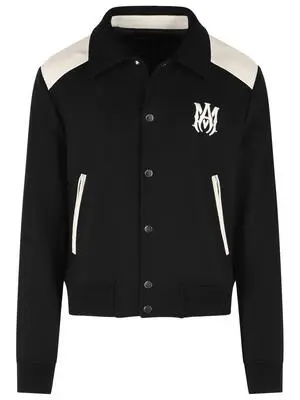 Amiri Ma Band' Virgin Wool Blend Jacket - Black