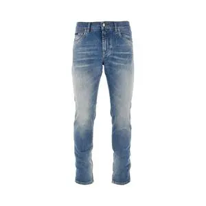 Dolce & Gabbana Stretch Denim Slim Fit Jeans - Blue