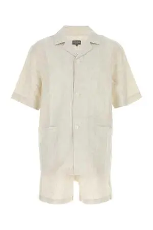Zegna Embroidered Linen Pyjama - Multicolor