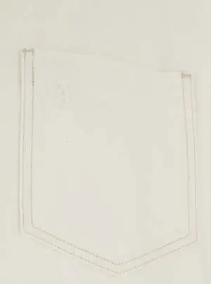 AMI Paris White Shirt With Classic Collar And Tone-on-tone Adc Embroidery On The Front In Cotton For - Multicolor