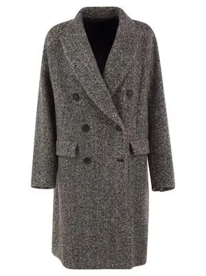 Brunello Cucinelli Wool Overcoat - Black