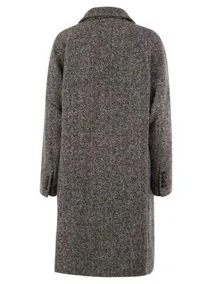 Brunello Cucinelli Wool Overcoat - Black