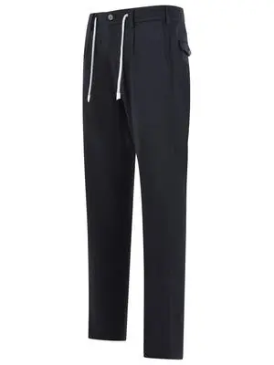 Eleventy Wool Blend Trousers - Blue