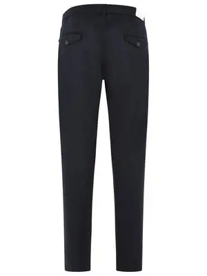 Eleventy Wool Blend Trousers - Blue