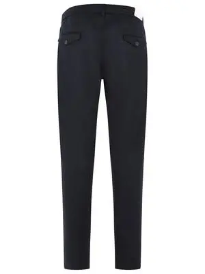 Eleventy Wool Blend Trousers - Blue