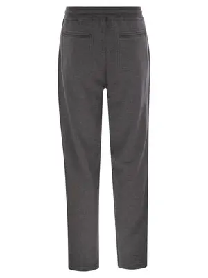 Brunello Cucinelli Techno Cotton Fleece Trousers