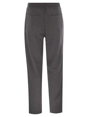 Brunello Cucinelli Techno Cotton Fleece Trousers - Multicolor