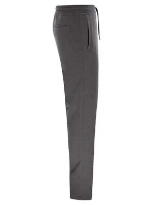 Brunello Cucinelli Techno Cotton Fleece Trousers - Multicolor