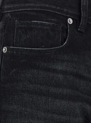 Fendi Denim Slim Jeans With Logo Patch - Multicolor
