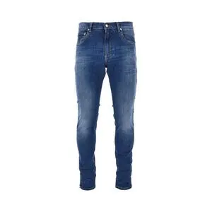 Dolce & Gabbana Stretch Cotton Denim Slim Fit Jeans - Blue