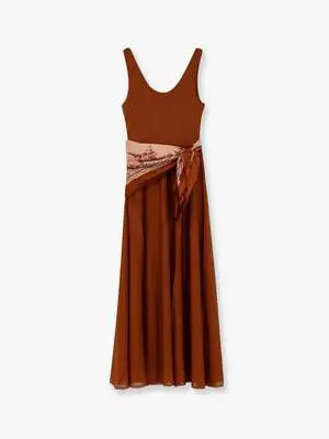 Zimmermann Aster Viscose Blend Long Dress - Multicolor