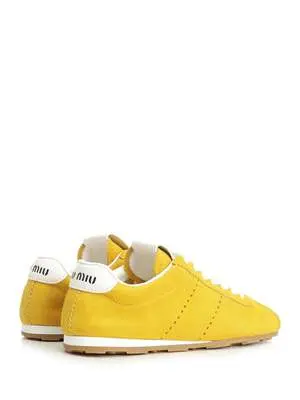 Miu Miu Plume Suede Sneakers