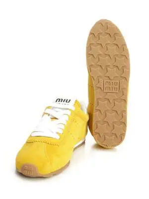 Miu Miu Plume Suede Sneakers