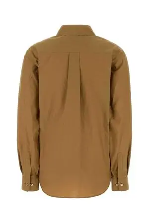 LEMAIRE Camel Poplin Shirt