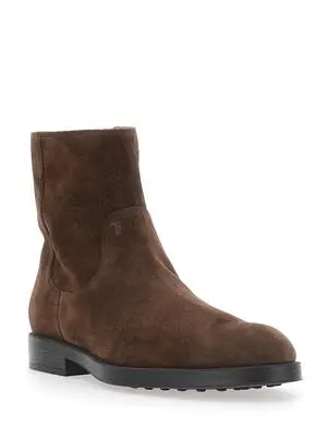 TOD'S Suede Ankle Boot - Multicolor