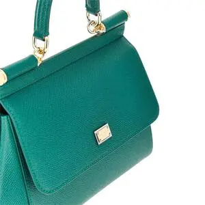 Dolce & Gabbana Dauphine Leather Medium 'sicily' Bag - Green