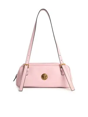 Versace Emblème' Nappa Leather Bowling Bag - Pink