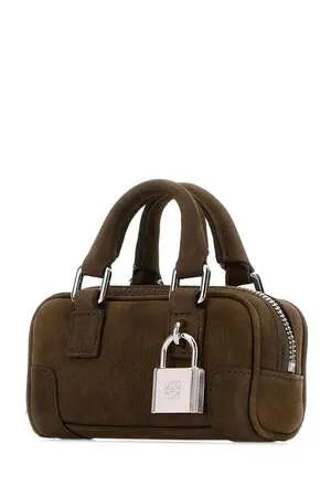 Loewe Mud Leather Nano Amazona Handbag - Brown