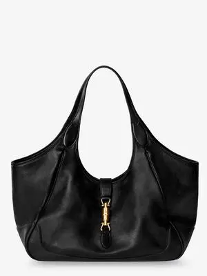 Gucci Mercato Leather Shoulder Bag - Black
