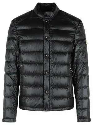 Moncler Selves' Short Polyamide Down Jacket - Black