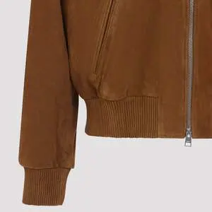 AMI Paris Suede Zipped Jacket