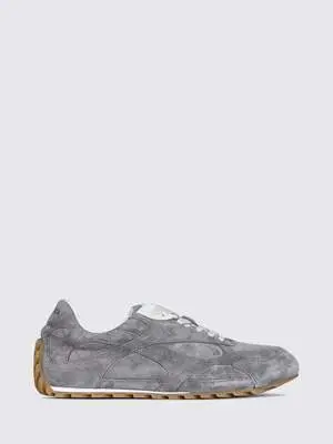 Bottega Veneta Orbit Flash Suede Sneakers - Gray