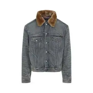 Acne Studios Regenerative Cotton Denim Trucker Jacket - Blue